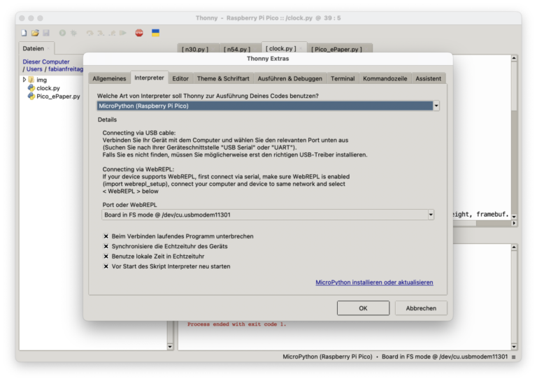Erste Schritte mit dem Raspberry Pi Pico und MicroPython – FBNFRTG